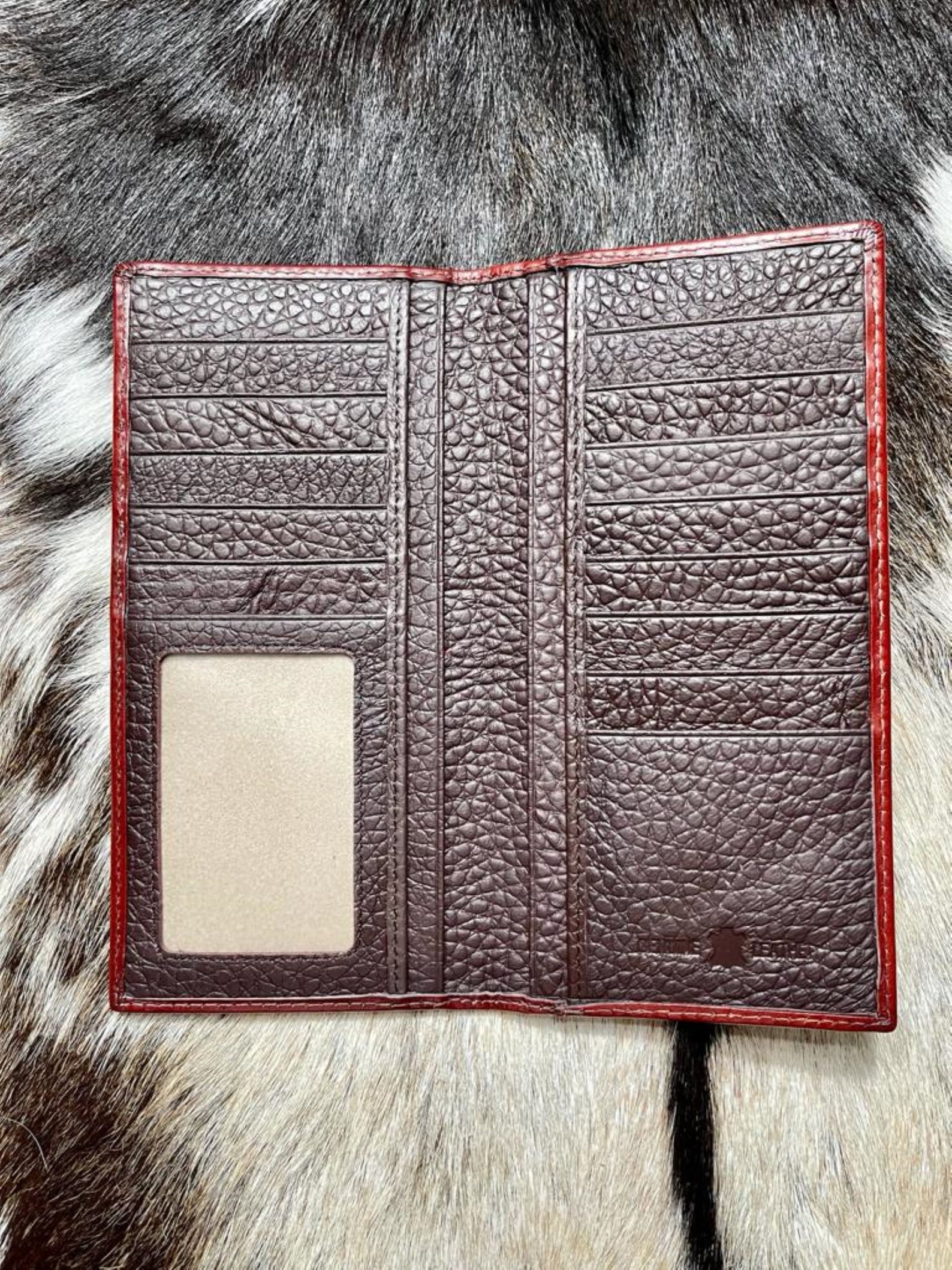 Western Cowboy Wallet Genuine Leather Bi-fold Long Wallet for | Etsy