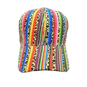 Serape and Leopard Print Baseball Cap. - Etsy