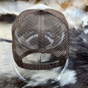 Texas Horseshoe Embroidered Mesh Back Cow Hide Baseball Cap - Etsy