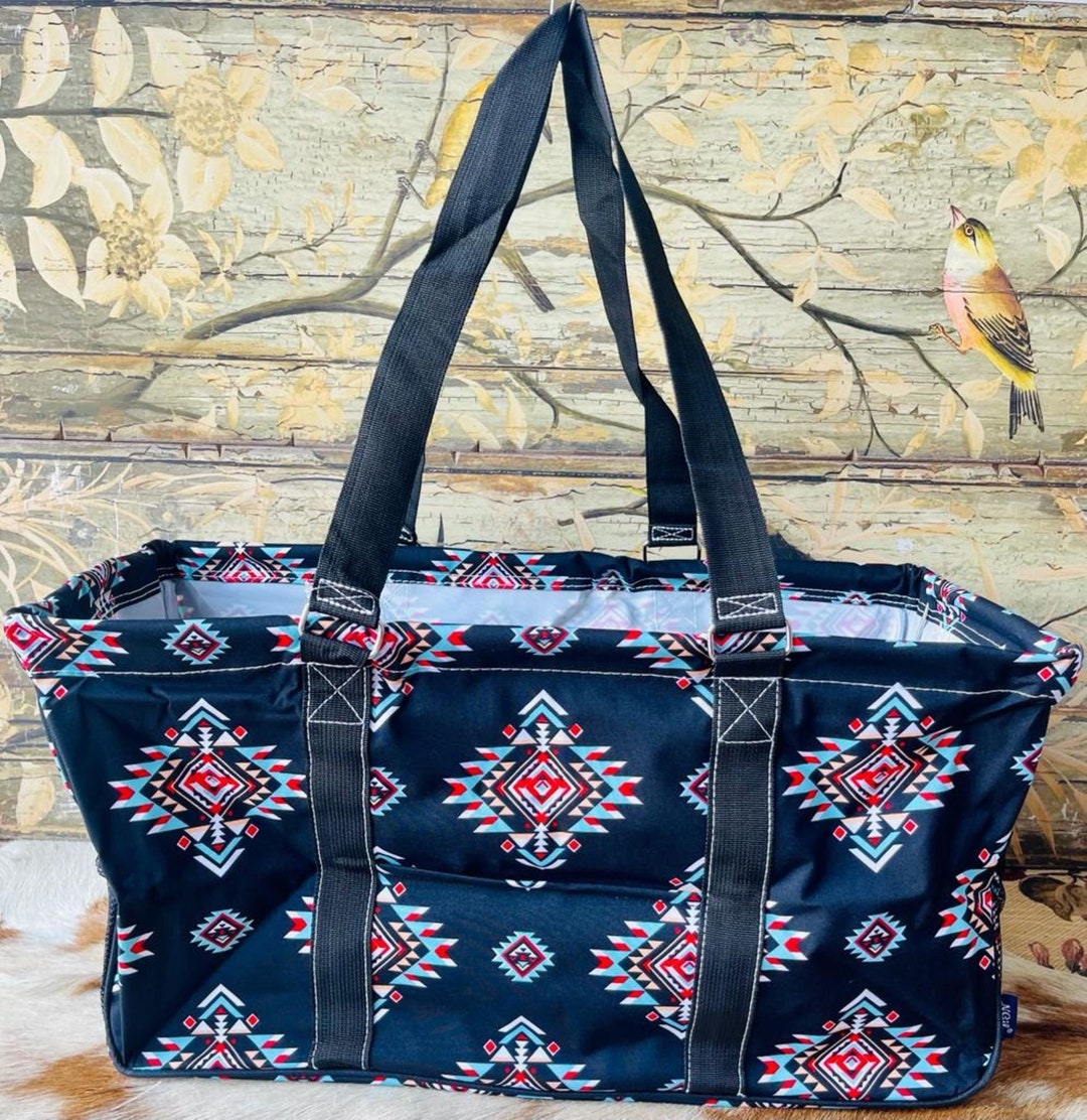 Aztec Print With Large Collapsible Utility Bag or Tote Bag - Etsy