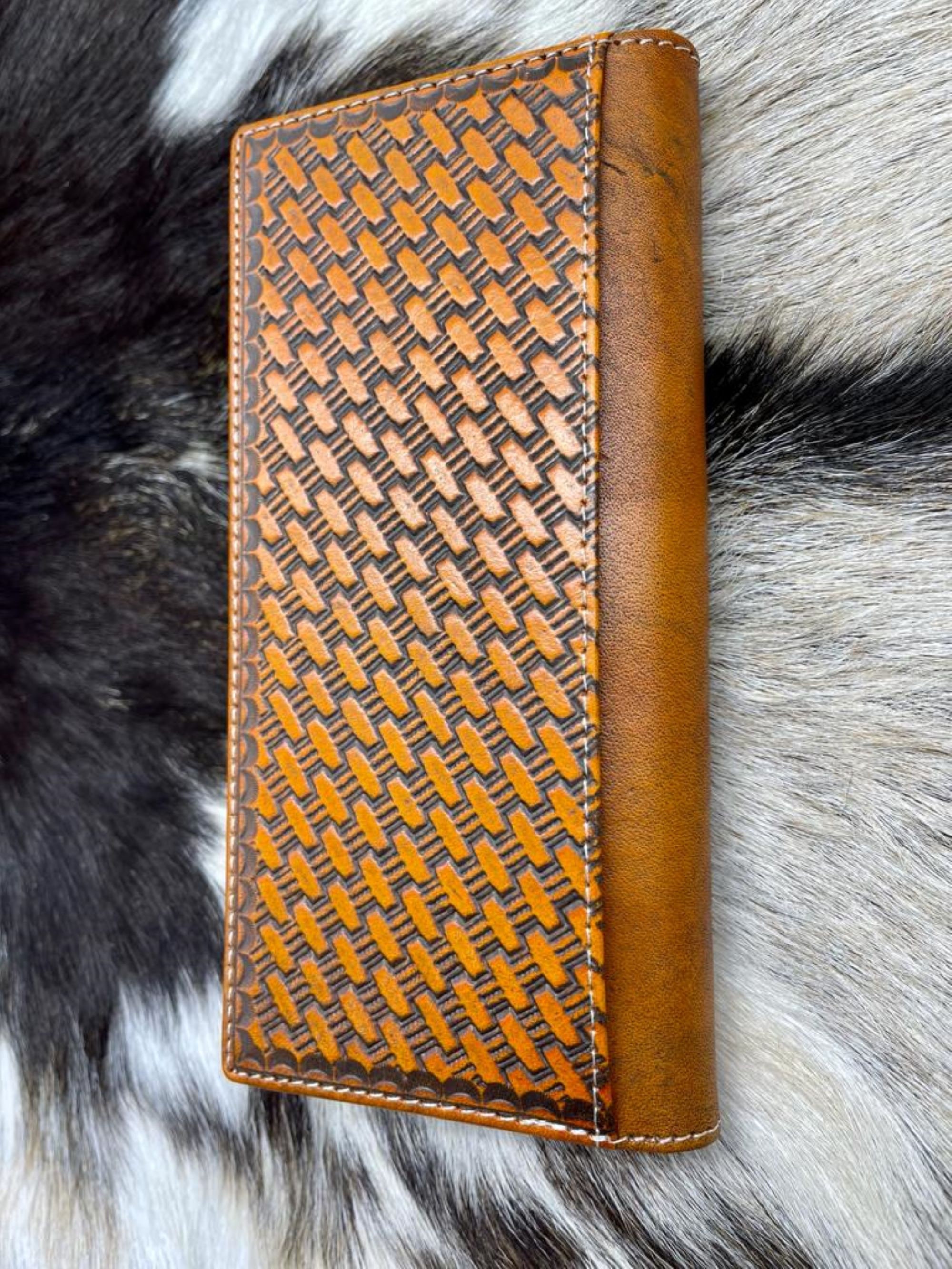 Western Cowboy Wallet Genuine Leather Bi-fold Long Wallet for | Etsy