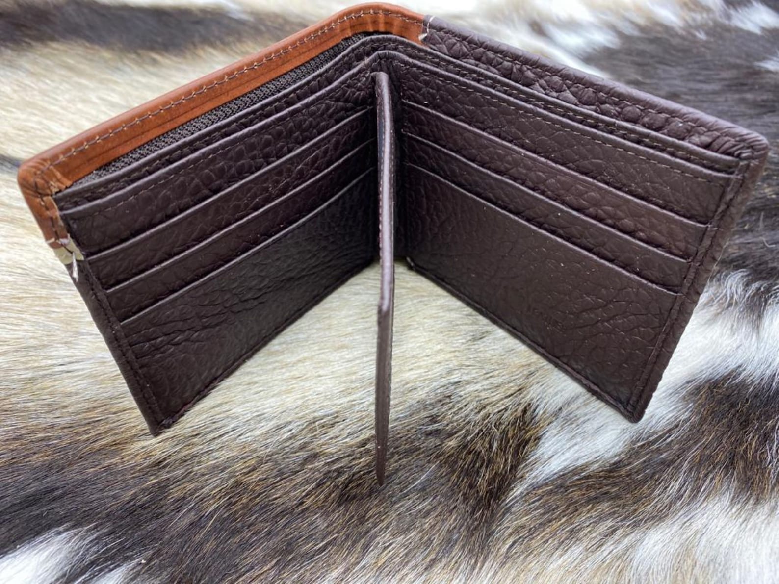 Western Cowboy Wallet Genuine Leather Bi-fold Short Wallet for - Etsy