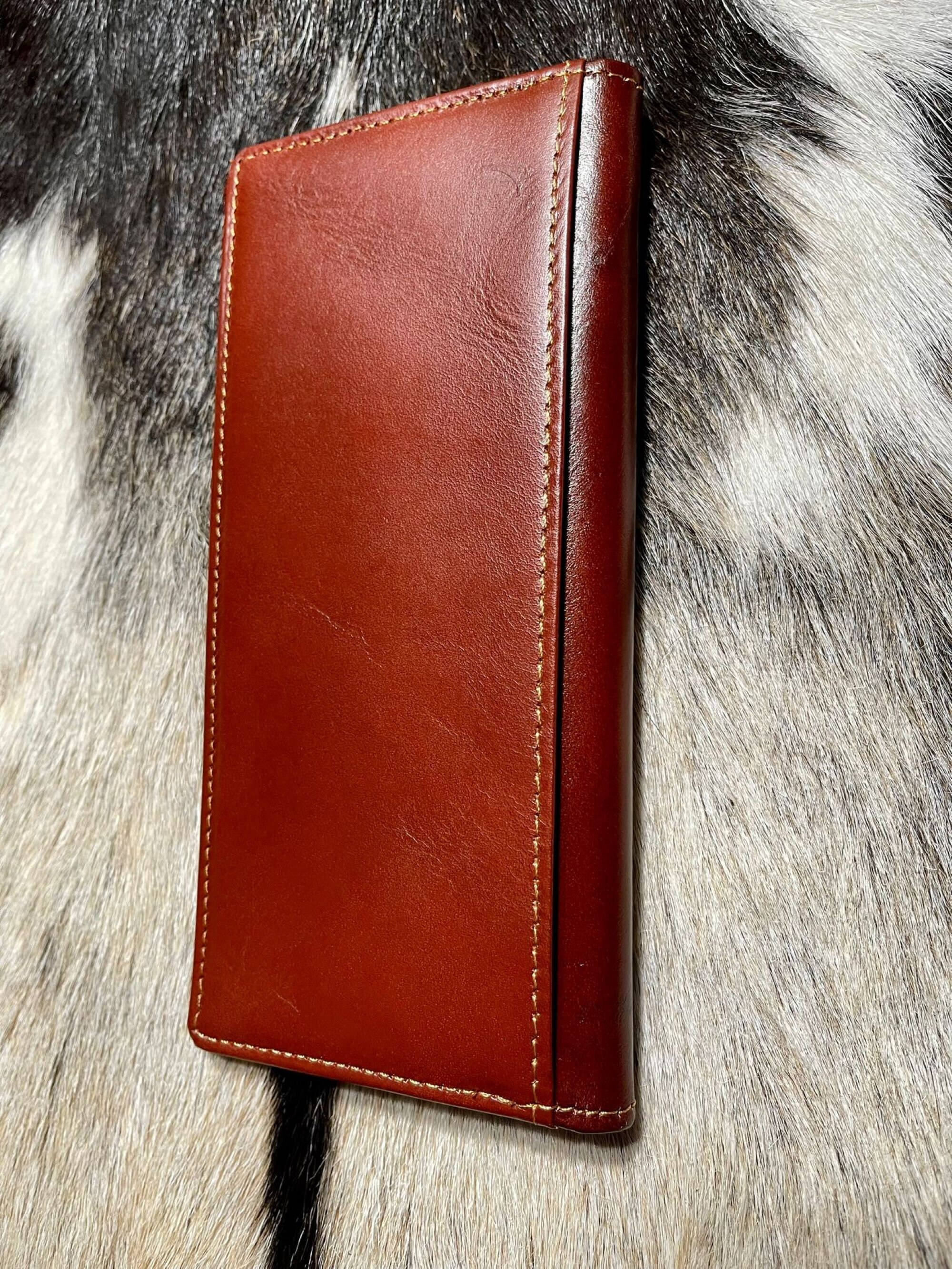 Western Cowboy Wallet Genuine Leather LONG HORN Bi-fold Long | Etsy