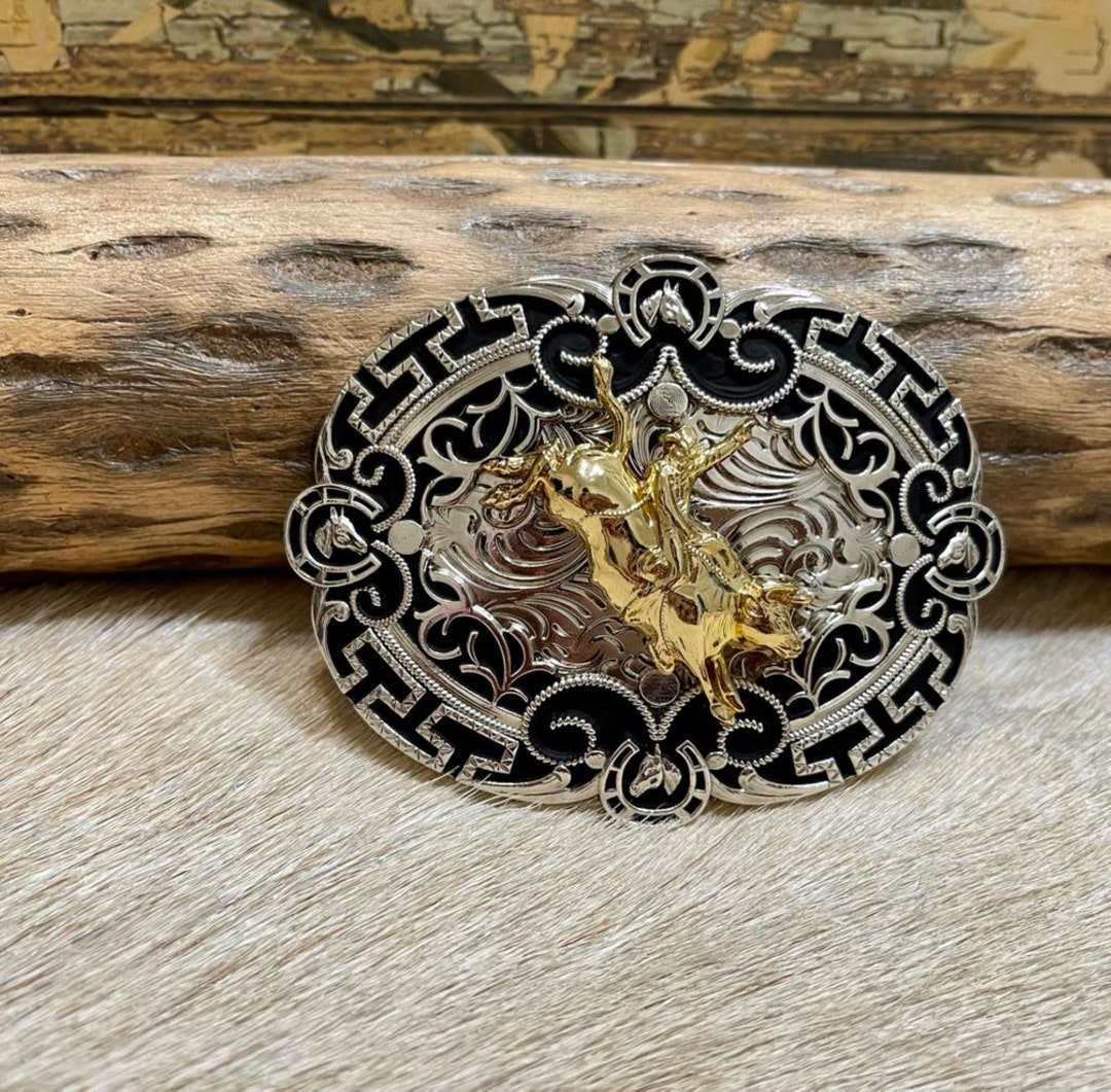Western Cowboy Rodeo Belt Buckle for Men - Etsy
