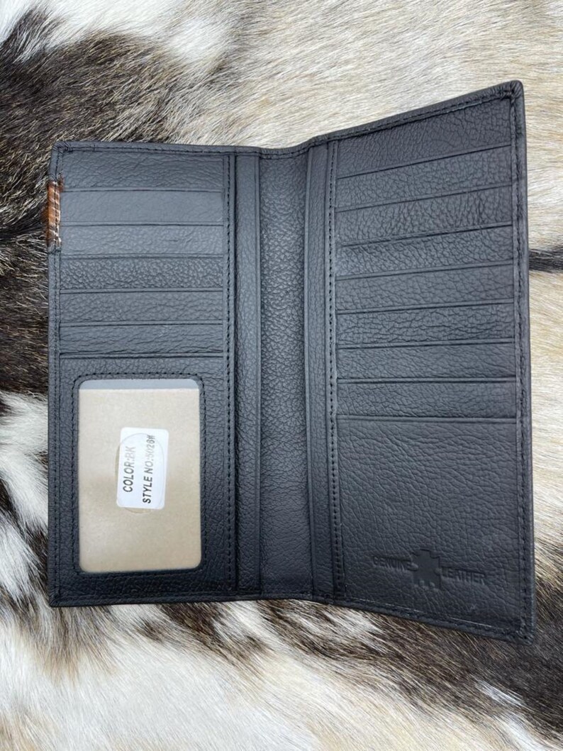 Western Cowboy Wallet Genuine Leather RODEO Bi-fold Long - Etsy