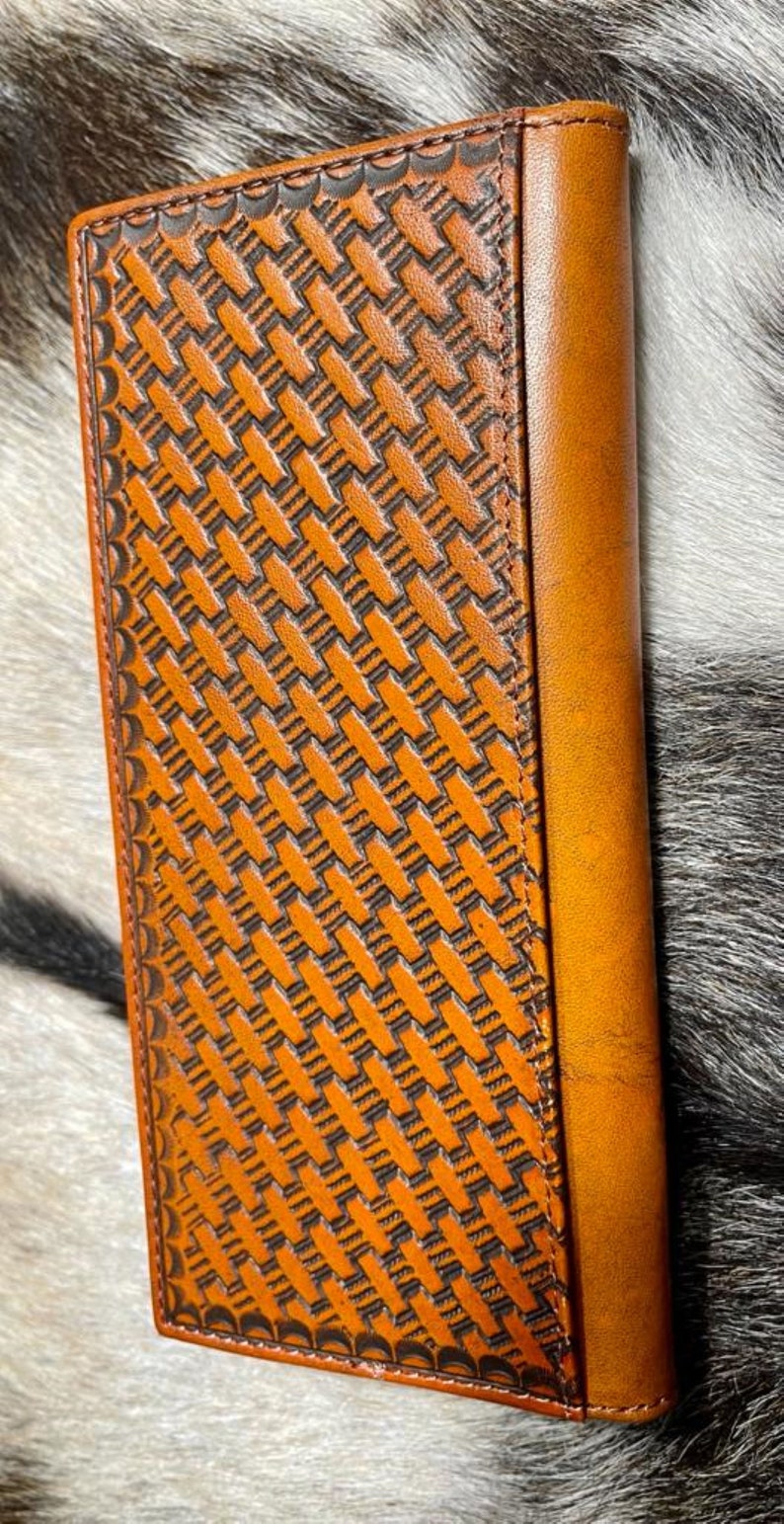Western Cowboy Wallet Genuine Leather Bi-fold Long Wallet for - Etsy