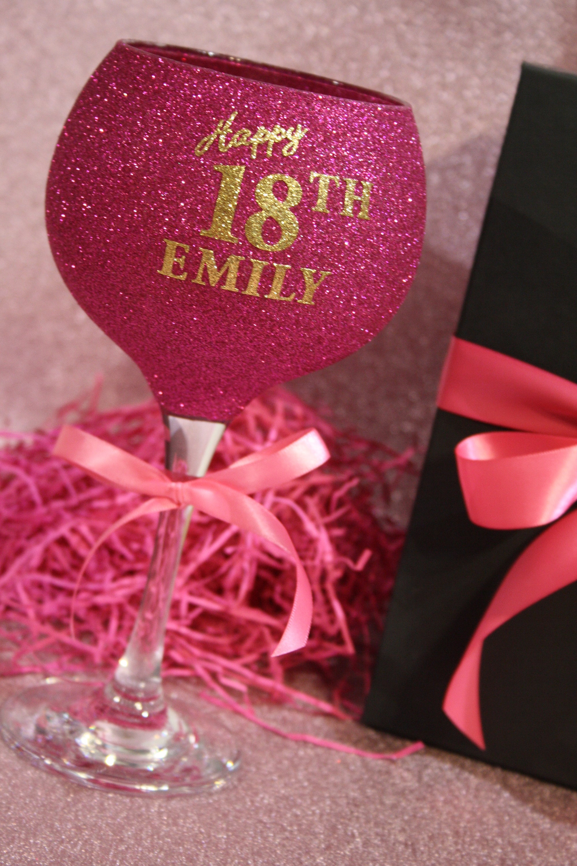 PERSONALISED Glittered Gin Balloon | Etsy