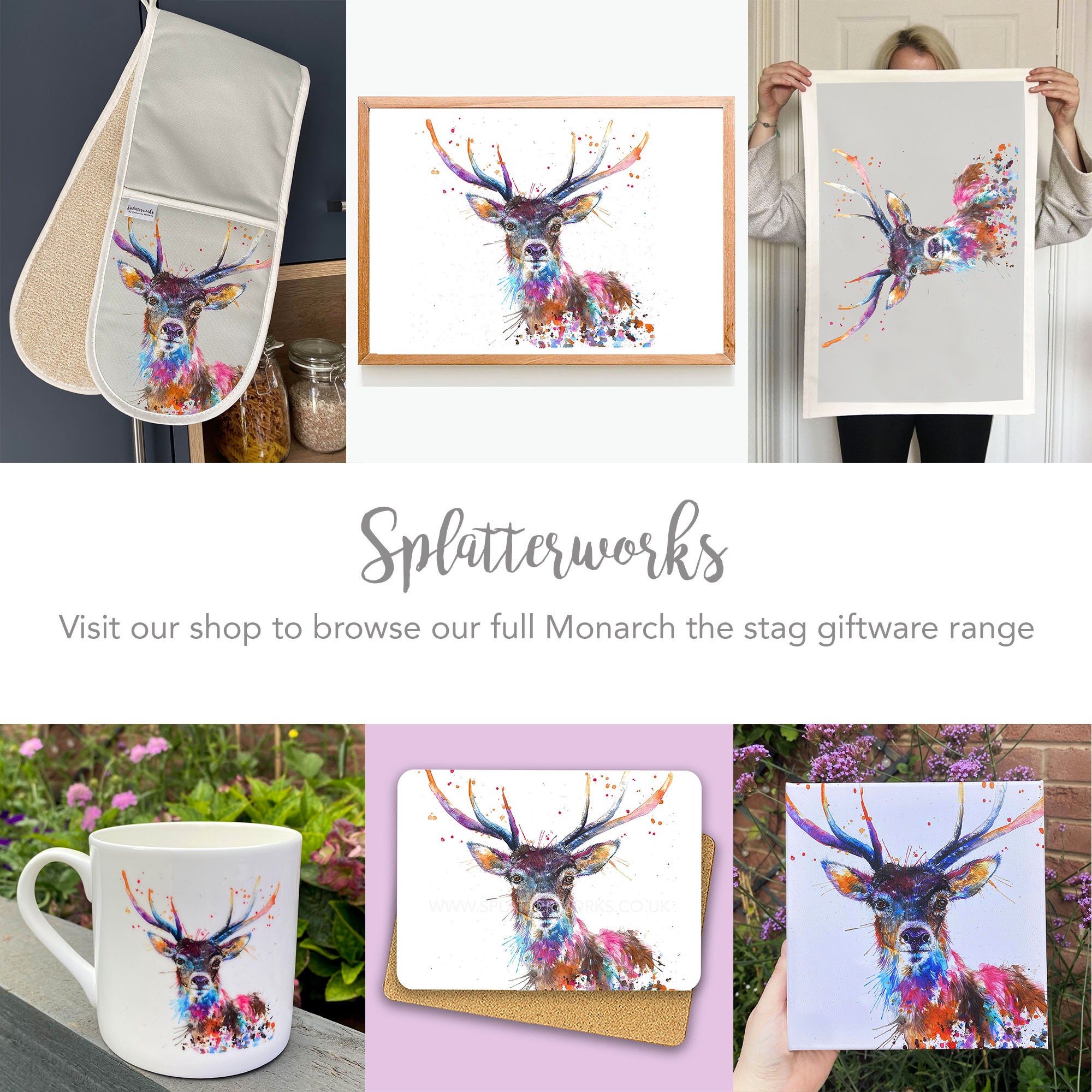 Monarch Stag Greetings Card Blank Inside Suitable for All Occasions - Etsy