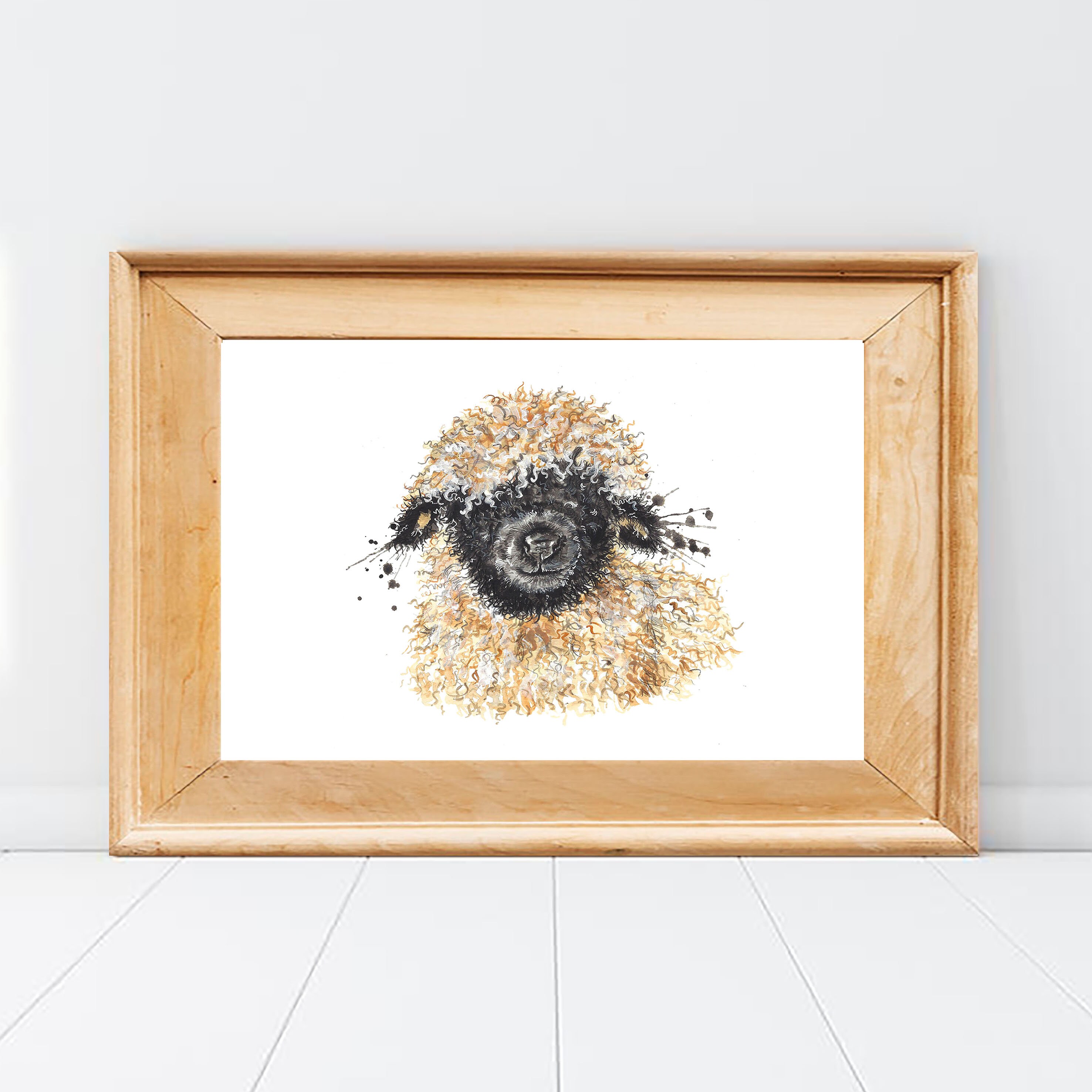 Betty the Sheep Print Cute Art Nursery Art Wall Art | Etsy