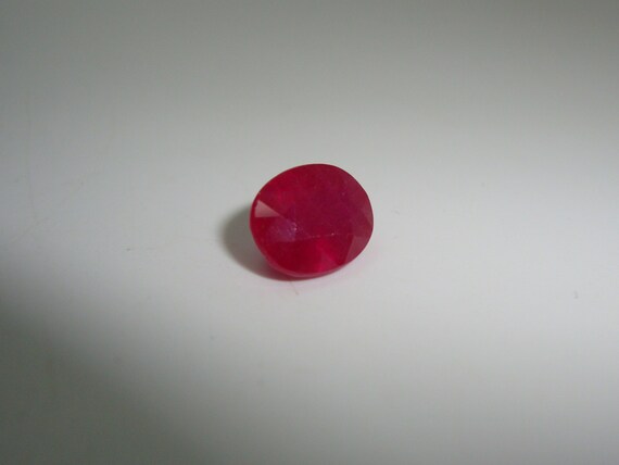 Ruby 9 x 7 mm Oval Cut Gemstone Weighs 2.90 Carats-INTENSE | Etsy