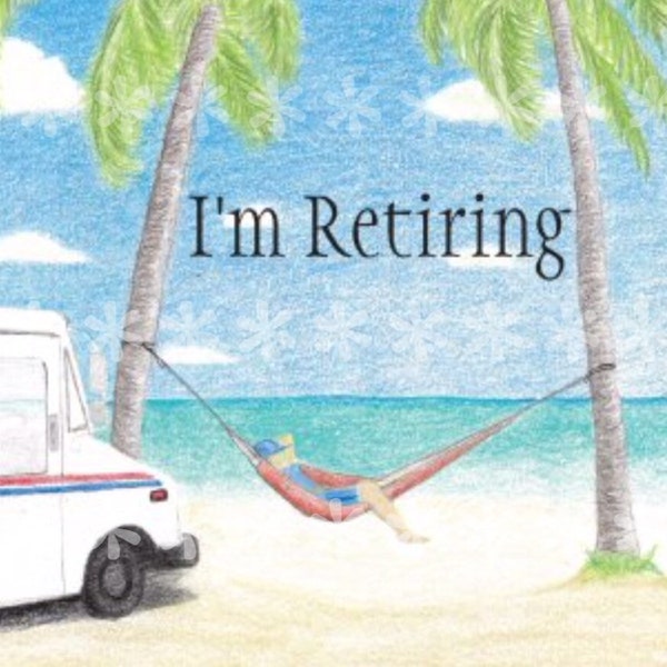 Retirement Card for Mailman - Etsy