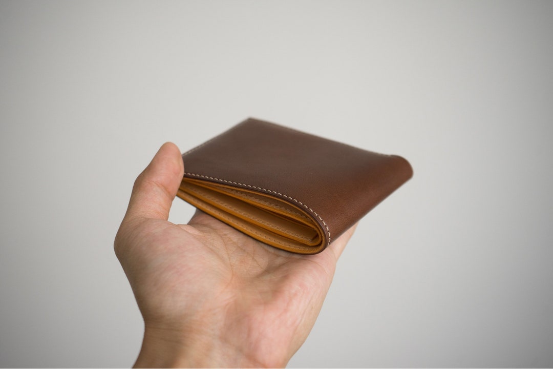 Brown Bifold Wallet,leather Bifold Wallet, Mens Leather Wallet, Genuine ...