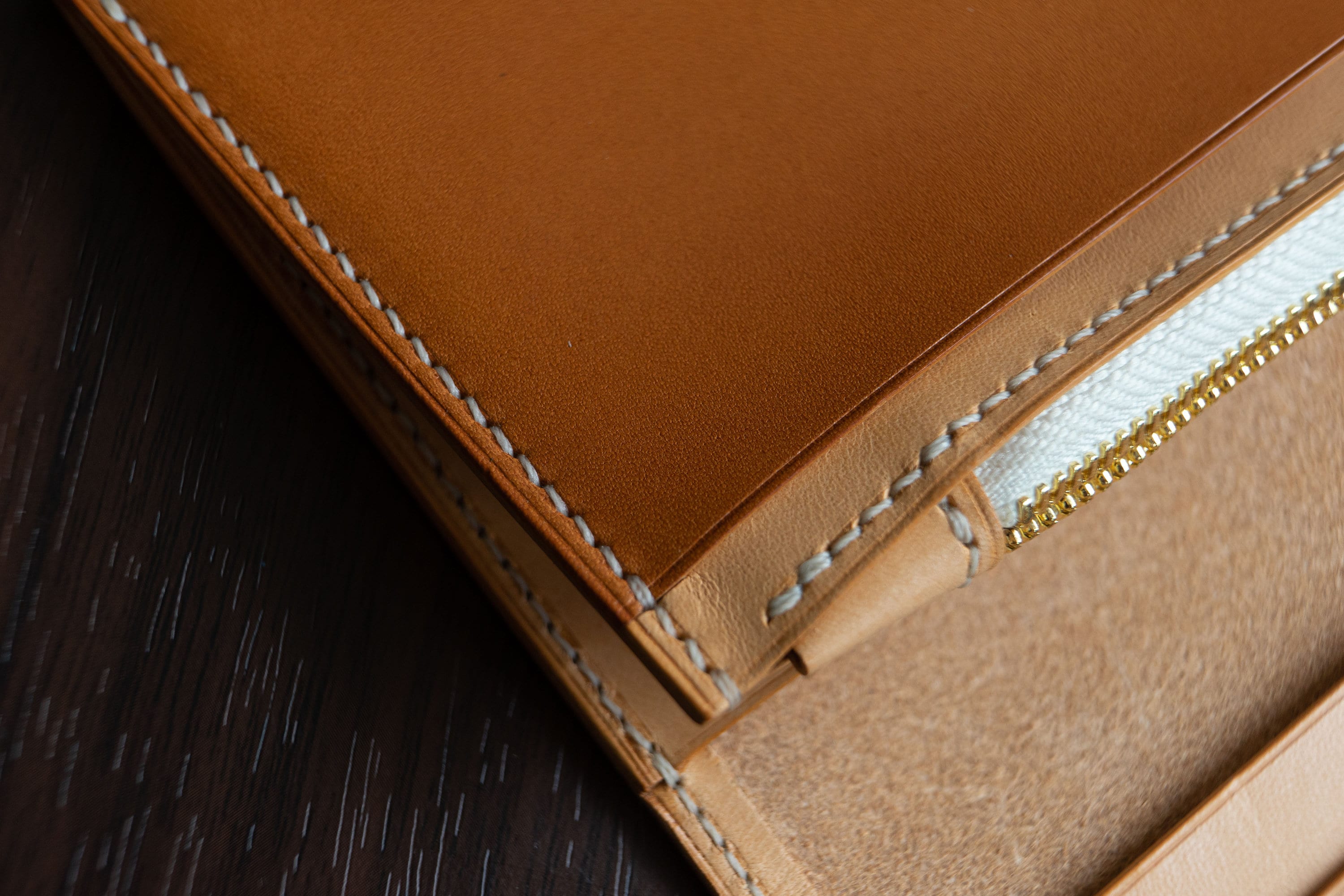 BROWN LONG WALLET Tochigi Leather Japanese Long Wallet Men Pocketbook ...