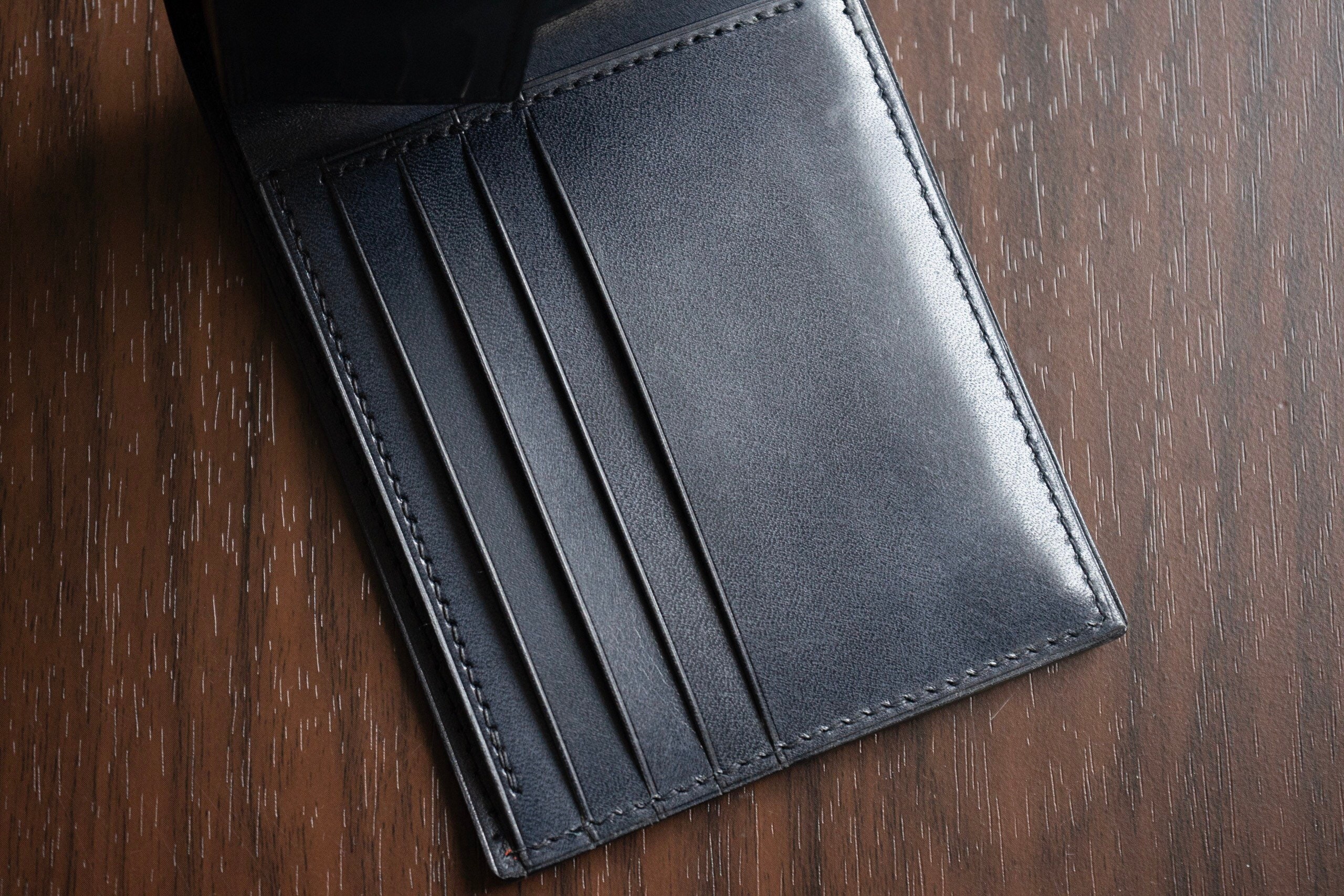 Blue Bifold Wallet,leather Bifold Wallet, Mens Leather Wallet,genuine ...