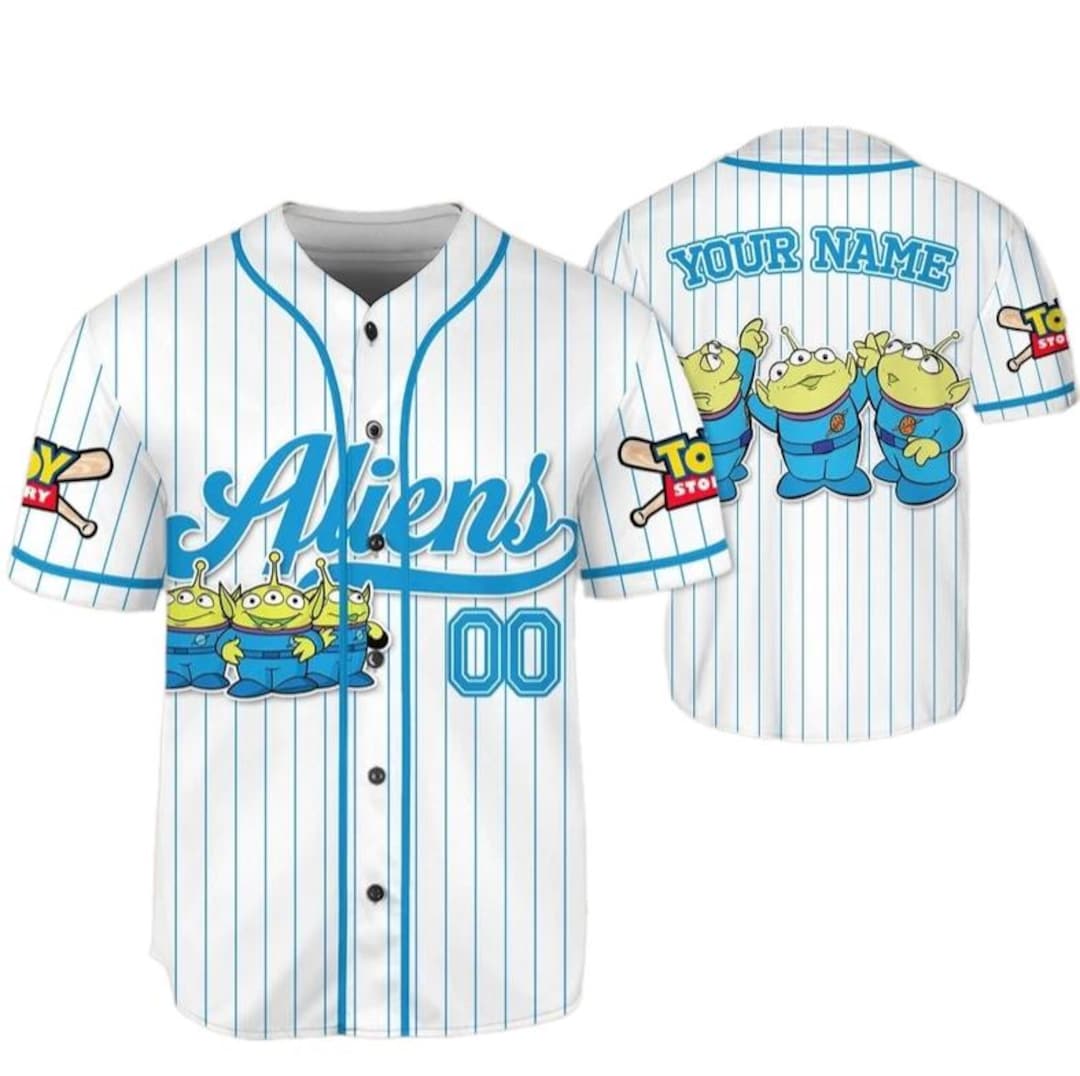 Custom Disney Toy Story Aliens Baseball, Custom Name Kids, Youth, Adult ...