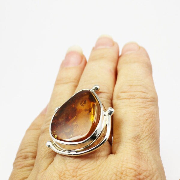Amber Ring - Etsy