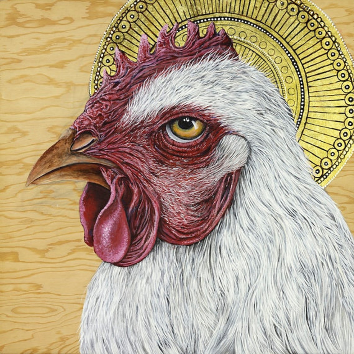 Chicken Art Print / Chicken Art / Animal Art for Vegan - Etsy