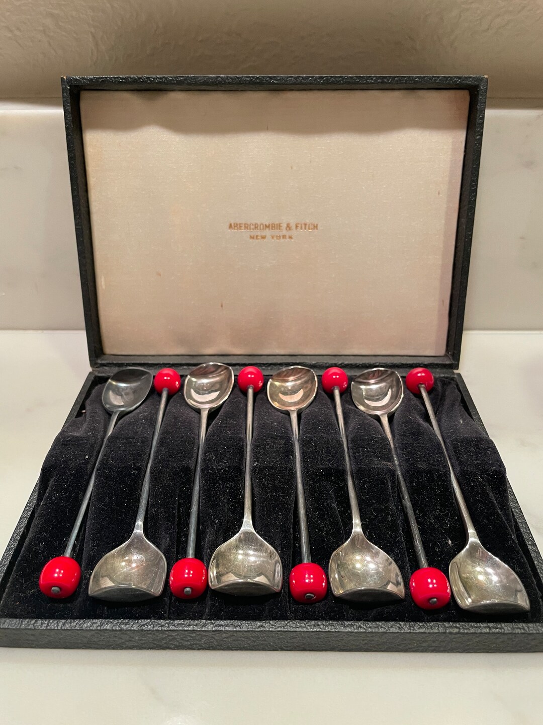 Abercrombie & Fitch Silver Plate Muddlers With Bakelite Handles, 8 ...