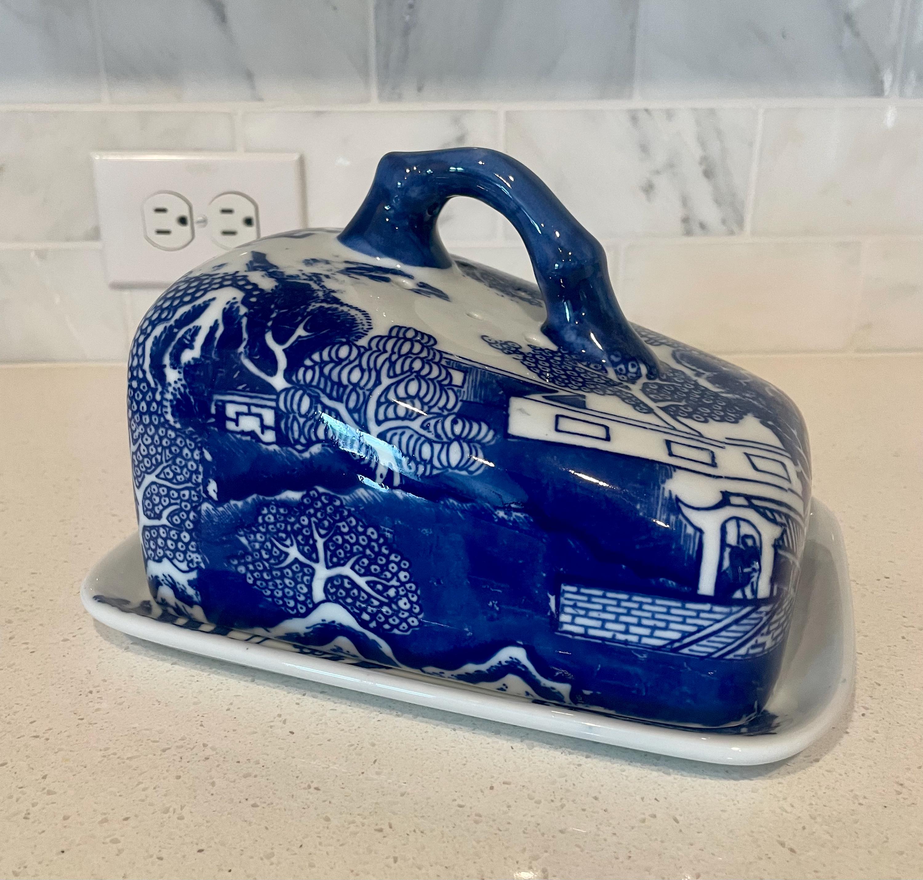 Vintage Victoria Ironstone Chinoiserie Cheese Butter Dome/ Victoria ...