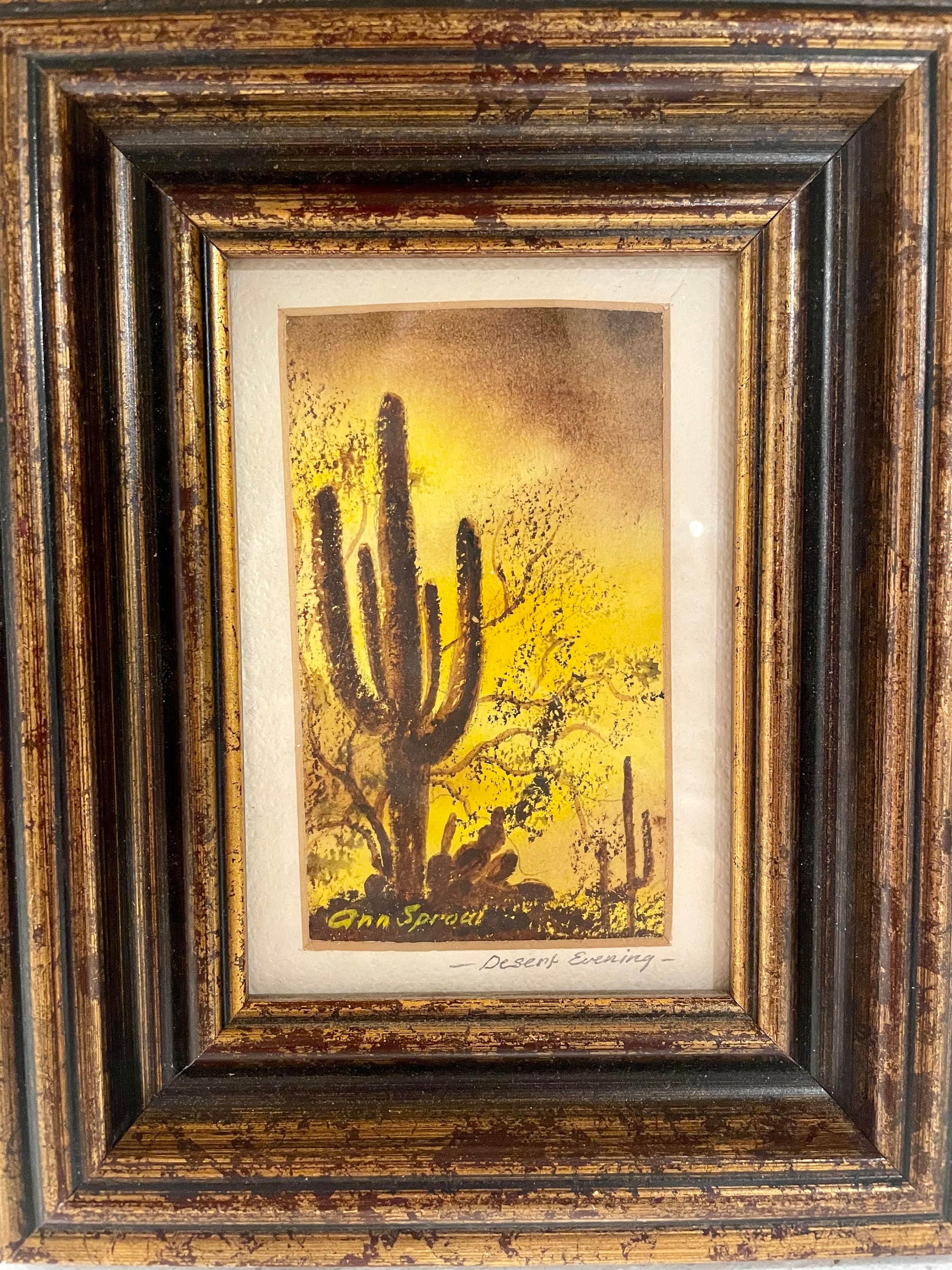 Set of 2 Watercolor Paintings by Ann Sproul/ AZ Artist Ann Sproul Set ...