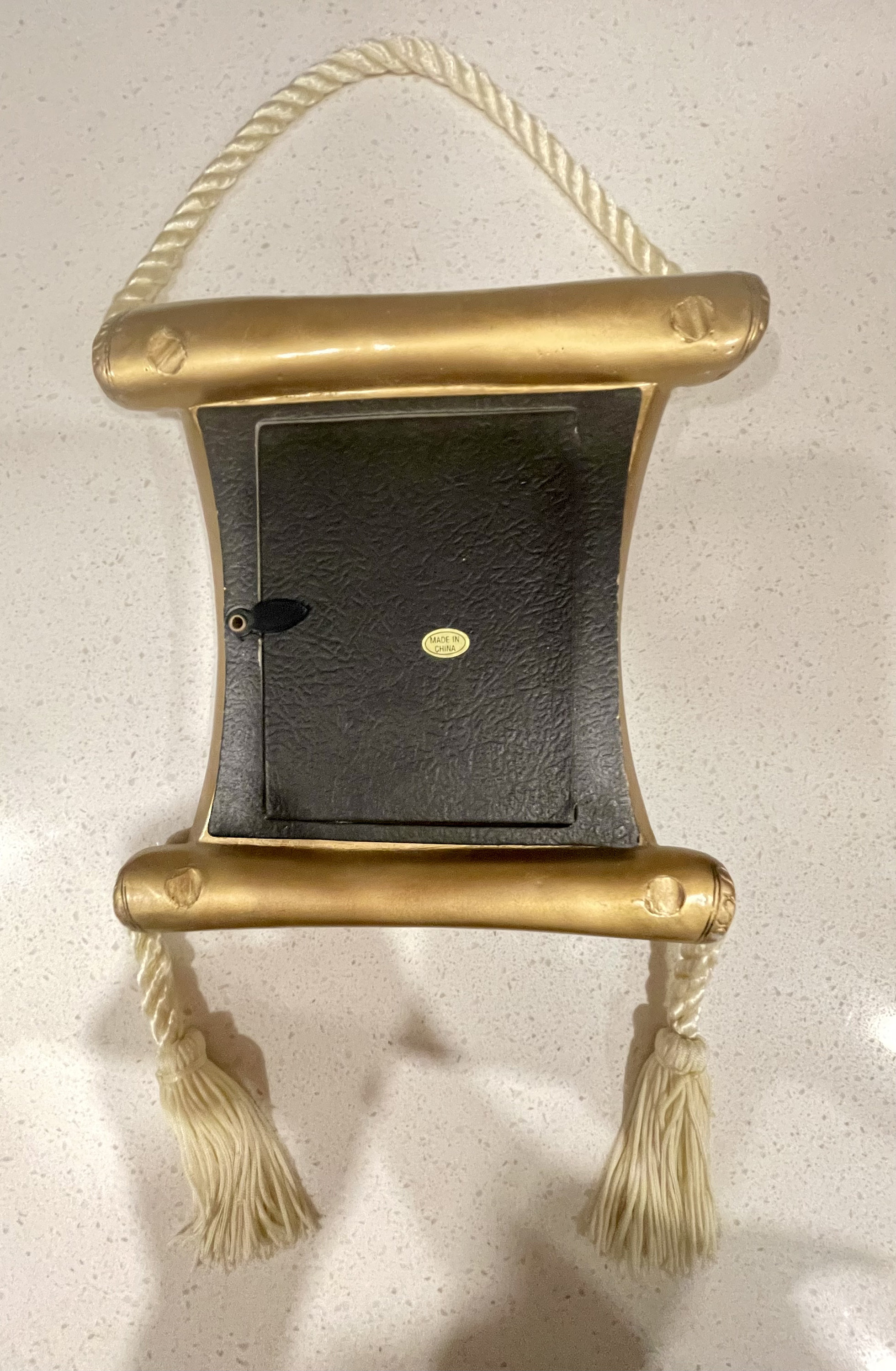 Gold Tone Victorian Style Picture Frame With Bird Motif and Tassels ...