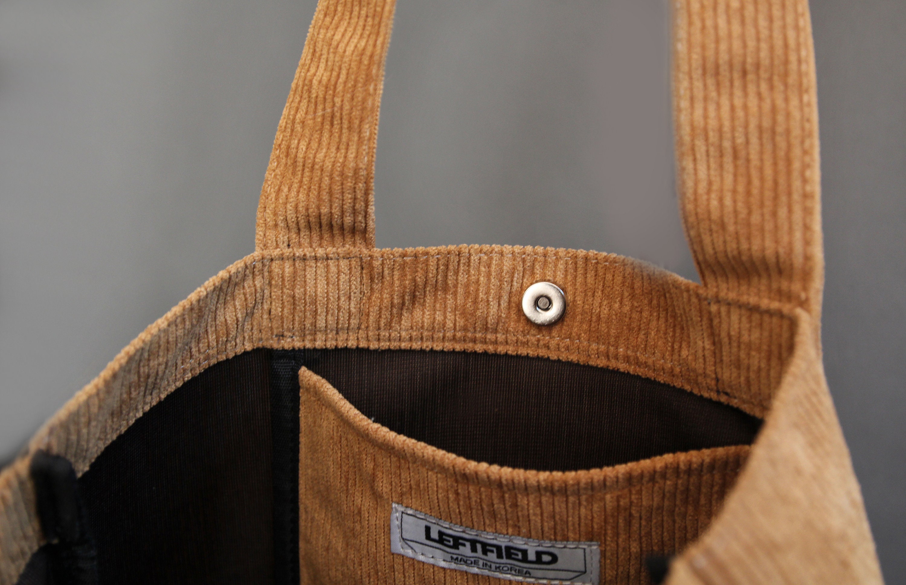 Corduroy Tote Bag Corduroy Shoulder Bag With Pocket Sturdy Etsy