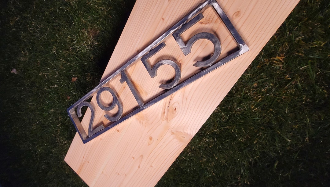 Steel Address Sign - Etsy