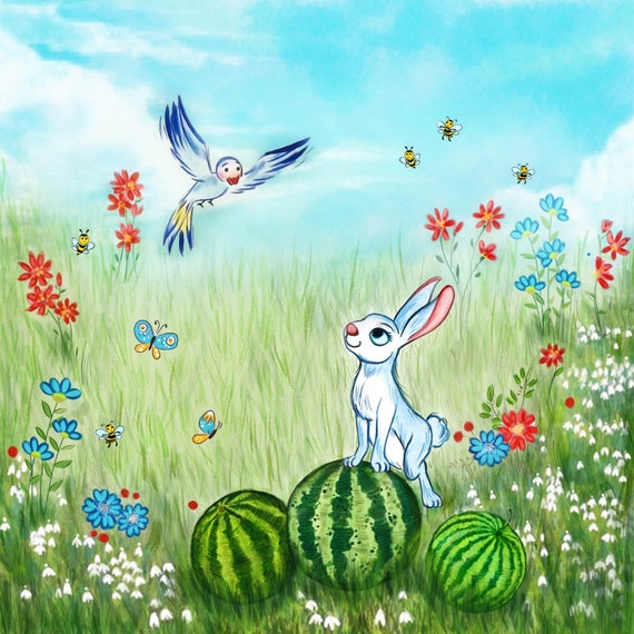 Personalized Children's Book Realistic Illustration - Etsy