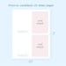 Printable Botanical Wildflower Greeting Card, Instant Digital Download ...