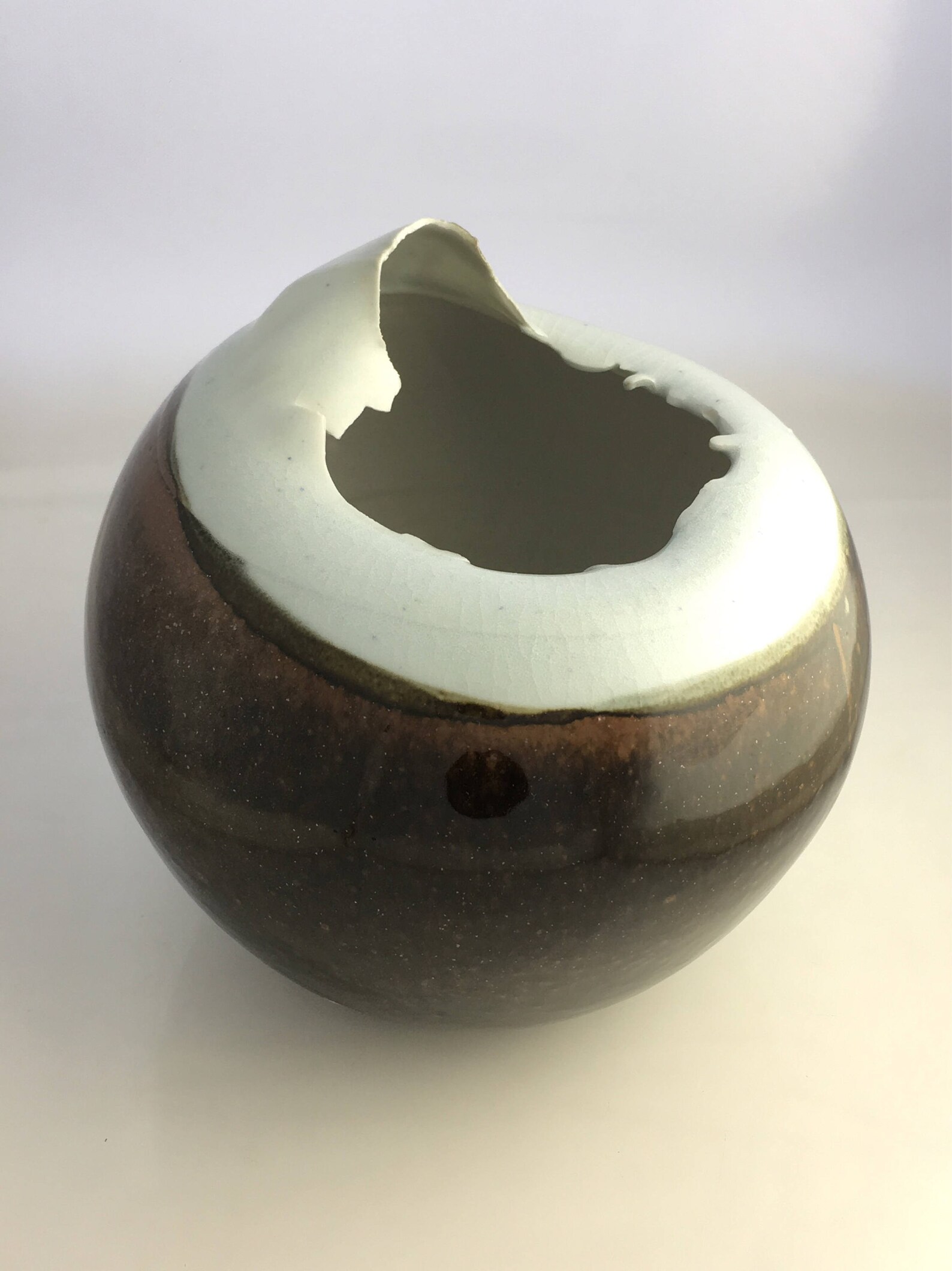 Vintage Porcelain Ovoid Collapsed Form With Tenmoku Glaze - Etsy UK