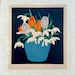 John Hall Thorpe (1874-1947) - Signed Woodblock Print 'crocus and ...