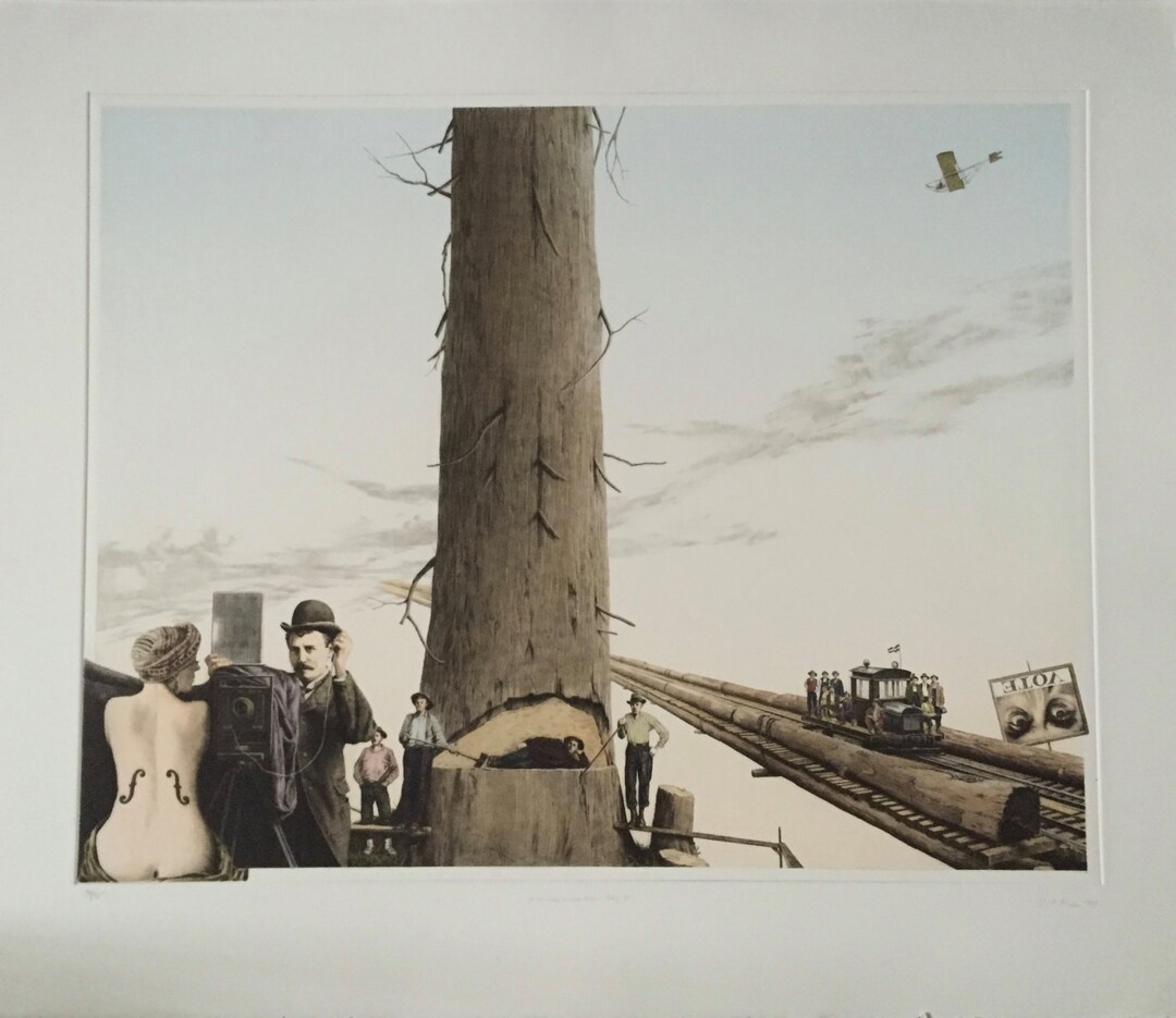 Jan Peter Tripp (b 1945) "kinsey Meets Man Ray" Drypoint Coloured ...