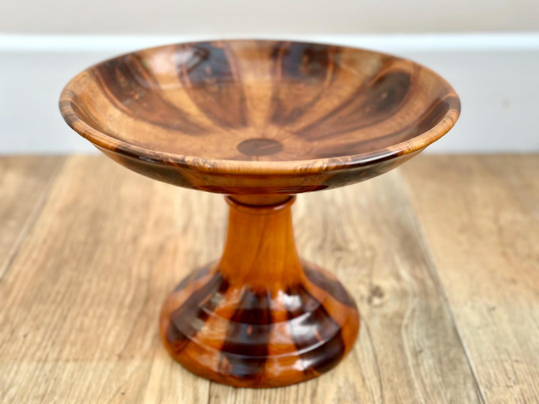 Vintage Brazilian Monkey Puzzle Wood Tazza Bowl - Etsy