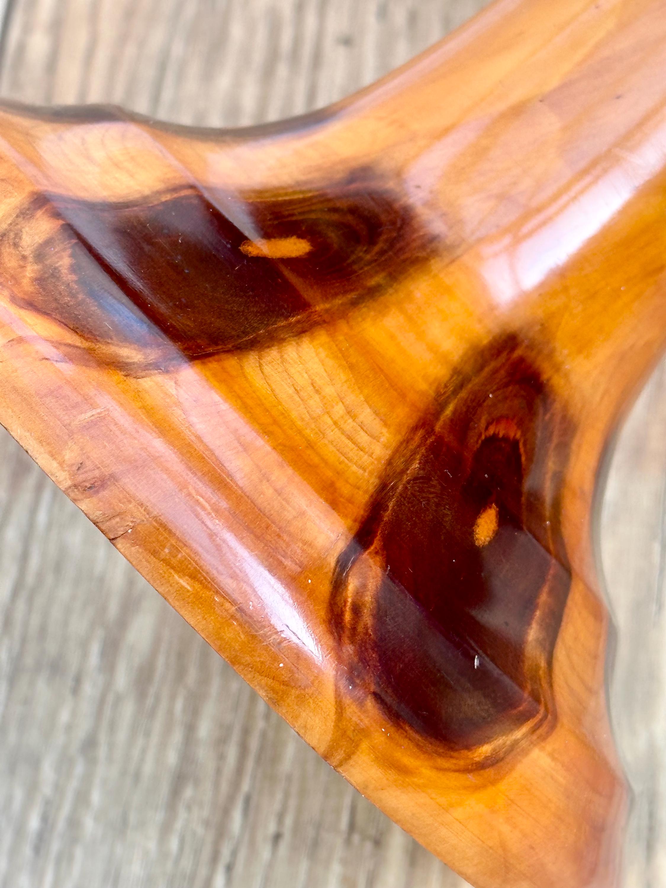 Vintage Brazilian Monkey Puzzle Wood Tazza Bowl - Etsy