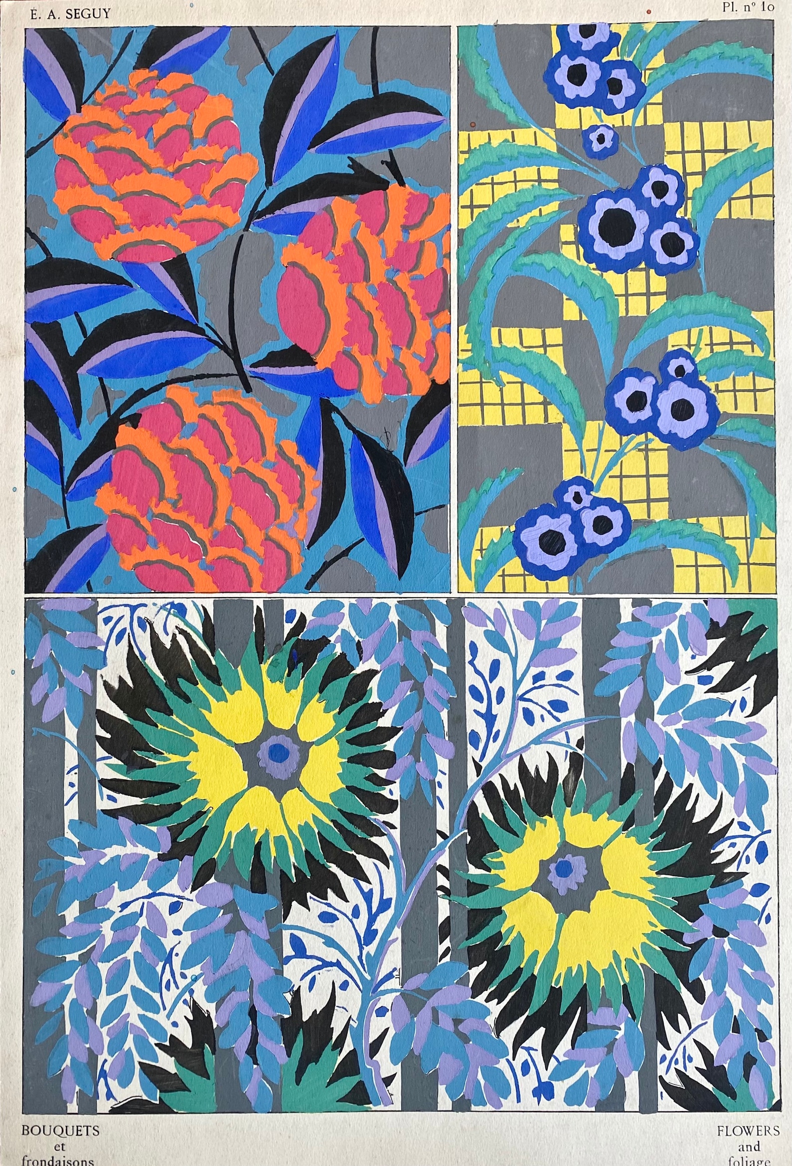 E.A. Seguy Plate 10 From Bouquets Et Frondaisons - Etsy