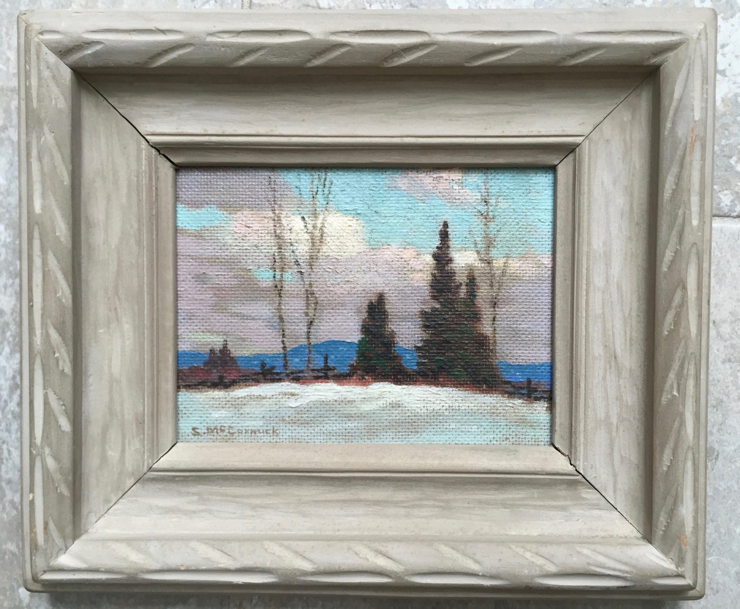 Joseph Roderick Stuart McCormick (1905-1992) Canadian artist oil ...