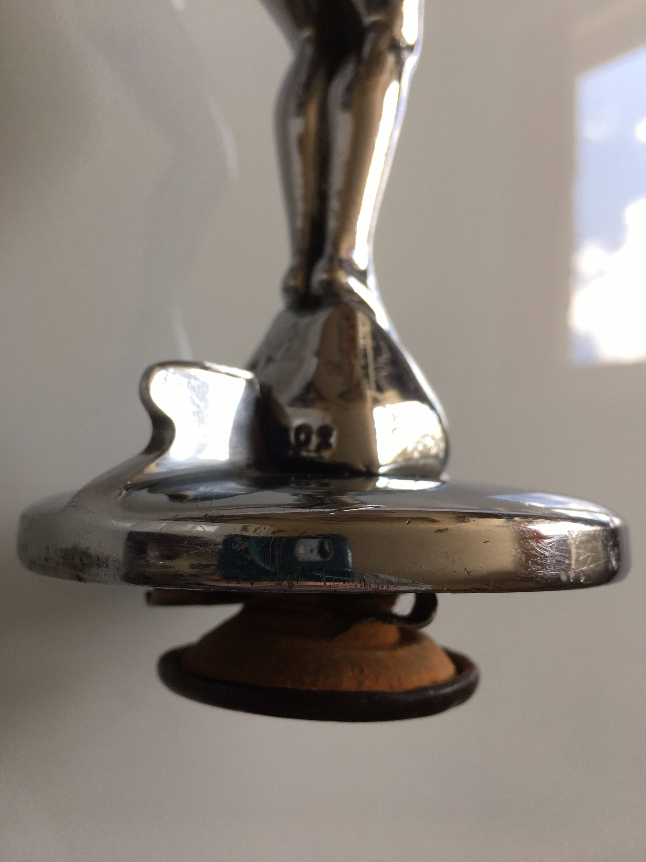 Antique vintage Art nouveau 'Speed Nymph' car mascot chrome plated ...