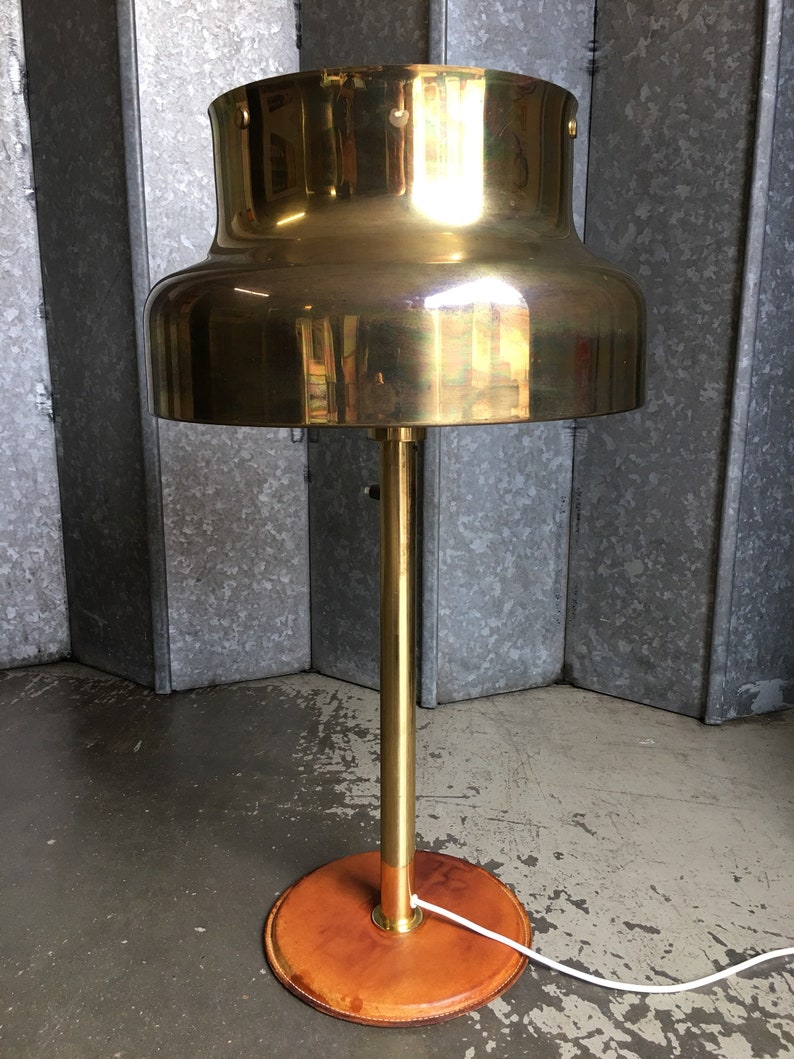 Vintage Swedish Atelje Lyktan Bumling Table Lamp in Gold Brass Finish ...