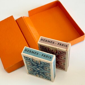 Vintage Hermés Bridge Set of Two Packs in Case - Etsy