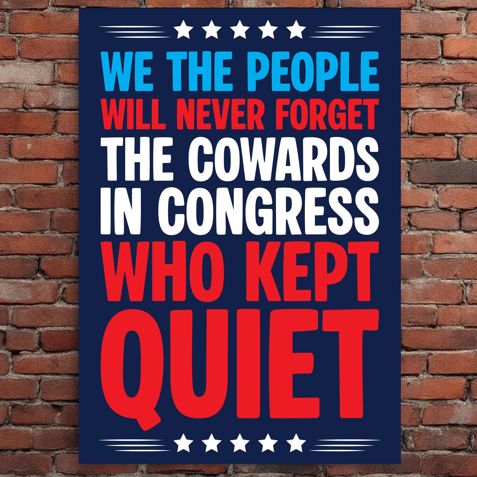 We the People Printable Poster • Patriotic Protest Sign • Digital ...