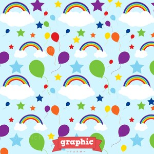 Rainbow Digital Paper,rainbow Clipart,scrapbook,background,texture ...