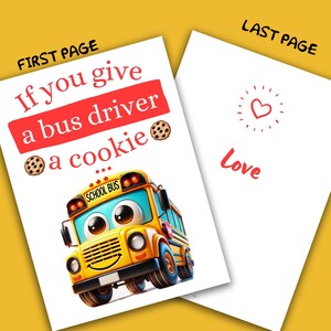 HARD Copy-if You Give a Bus Driver a Coockie-handmade Bus Driver ...