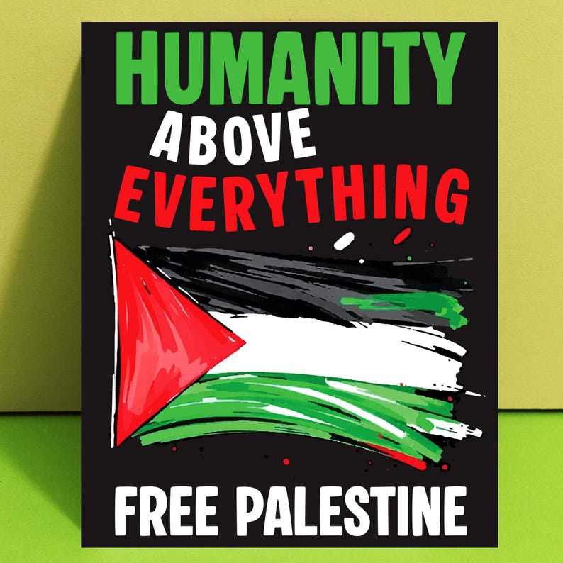 Humanity Above Everything Printable Poster • Peace and Equality Wall ...
