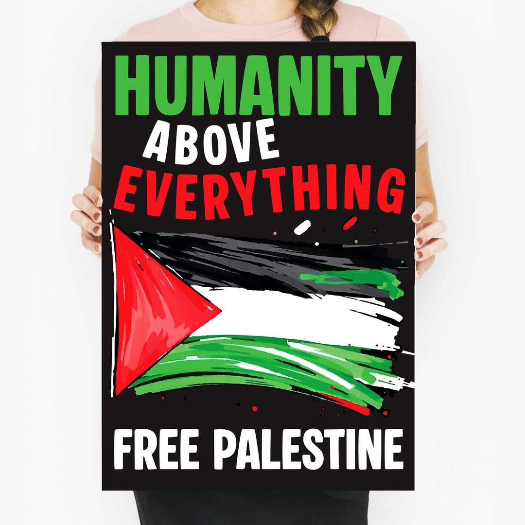 Humanity Above Everything Printable Poster • Peace and Equality Wall ...