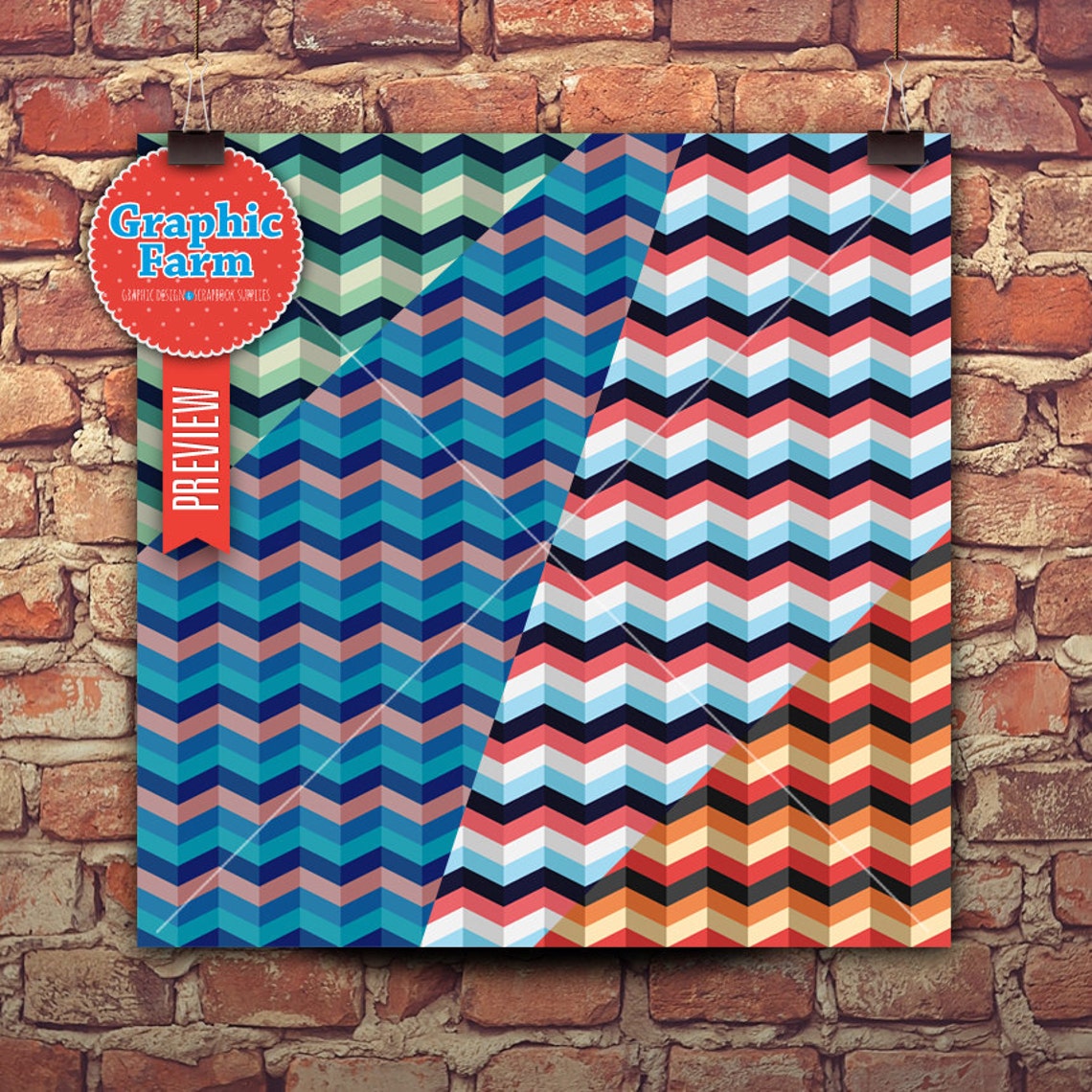 Banda de papel digital, papel digital de líneas vintage, papel de ...