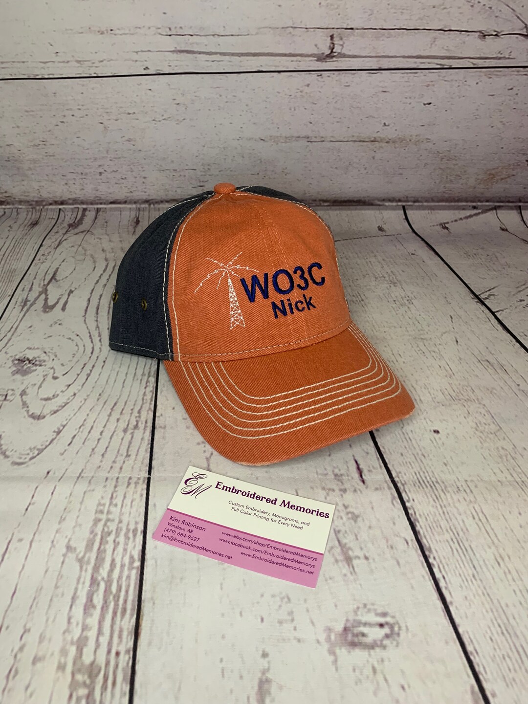 Ham Radio Embroidered Callsign Hat Amateur Radio Hats Custom Embroidery ...