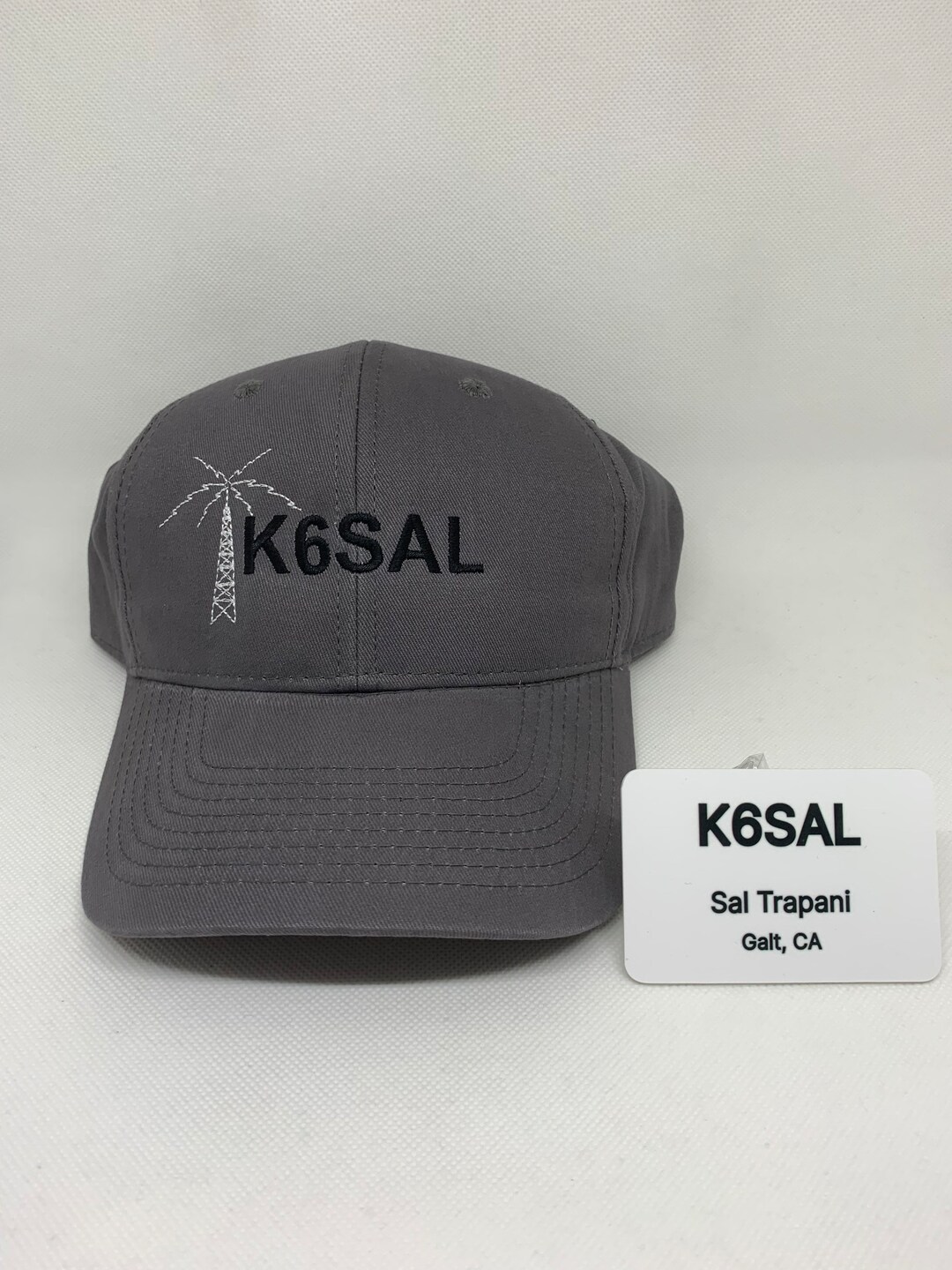 Ham Radio Callsign Hat AND Name Badge Set / Amateur Radio Hat / Fathers ...