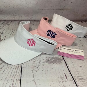 Embroidered Custom Text Visors Monogrammed Visors Custom - Etsy