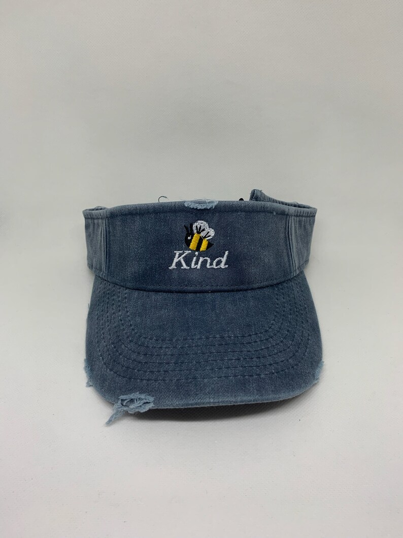 Custom Text Distressed VISORS Embroidered Visor Monogrammed | Etsy