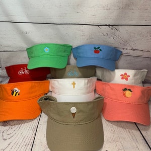 VISOR With Embroidered Mini Design Custom Visors Mens Visor Womens ...